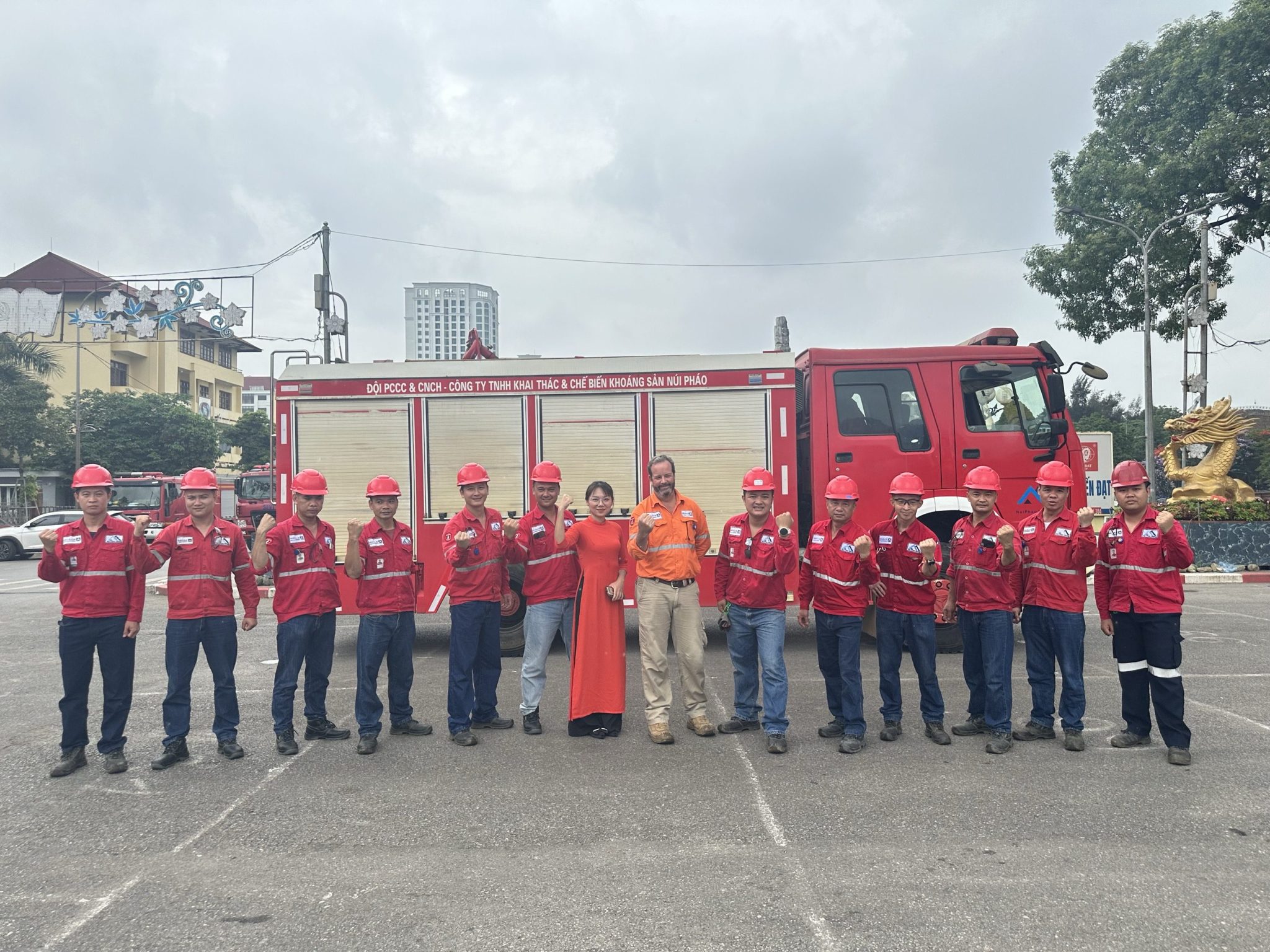 Nui Phao Mining upholds the “4 on-site” principle in fire prevention ...